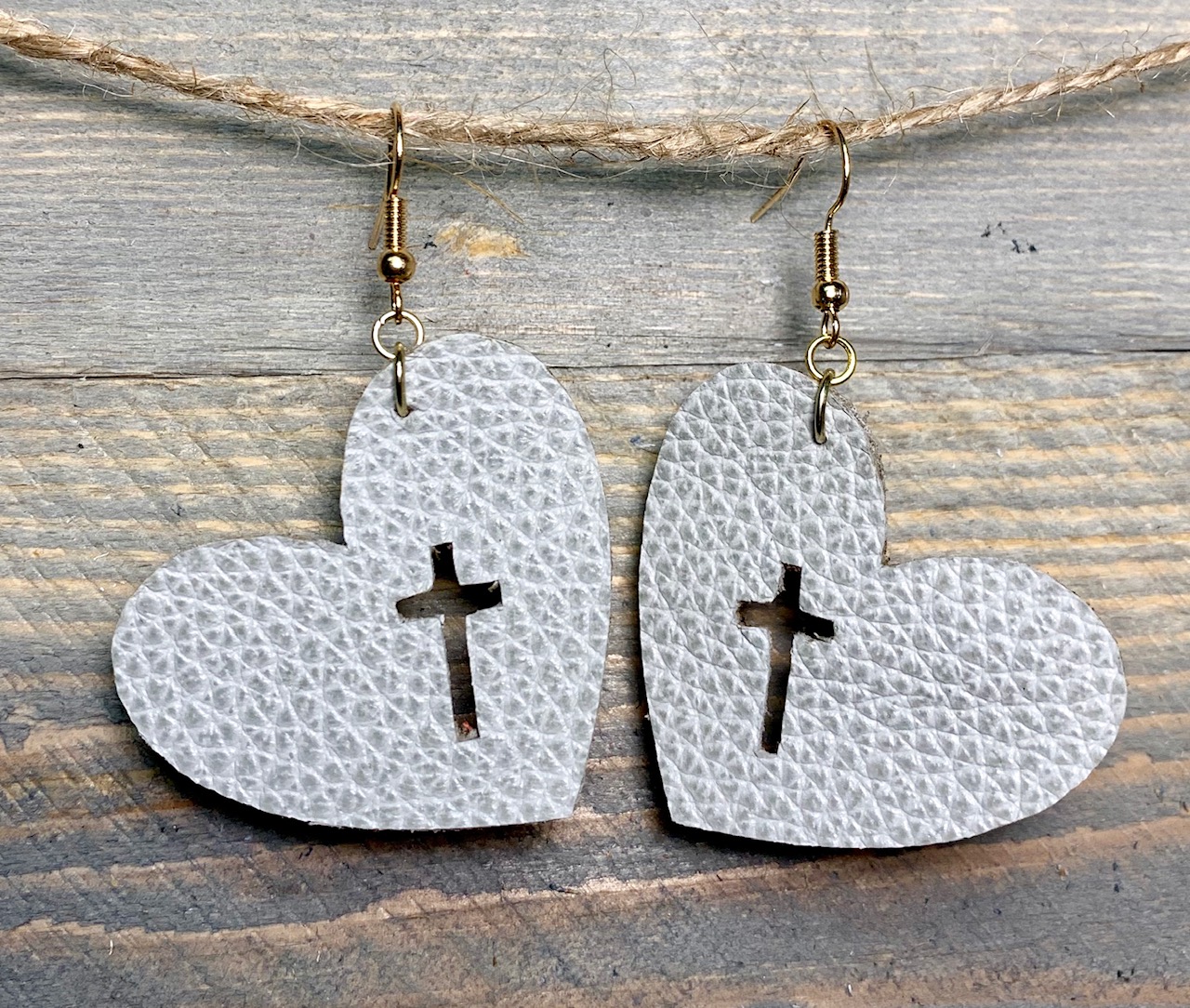 Light-Gray Heart with Cross - Unleashed.Life